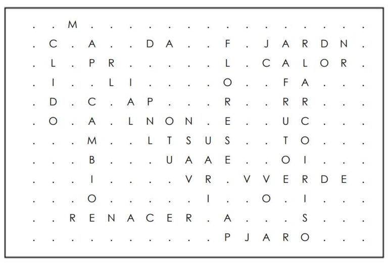 Printable Word Search Puzzle in Spanish | Spring 🌷 - SpanishForNoobs.com