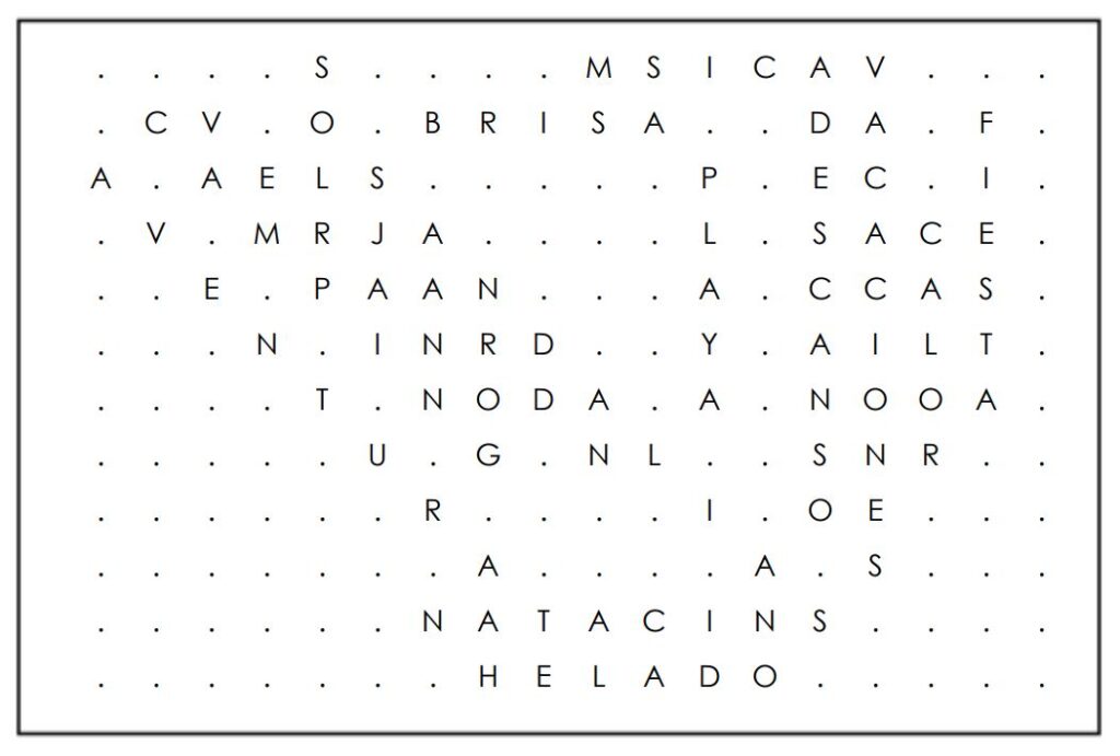 Printable Word Search Puzzle in Spanish | Summer 🌞 - SpanishForNoobs.com